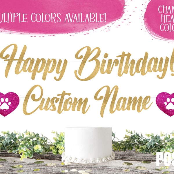 Dog Birthday Banner - Etsy