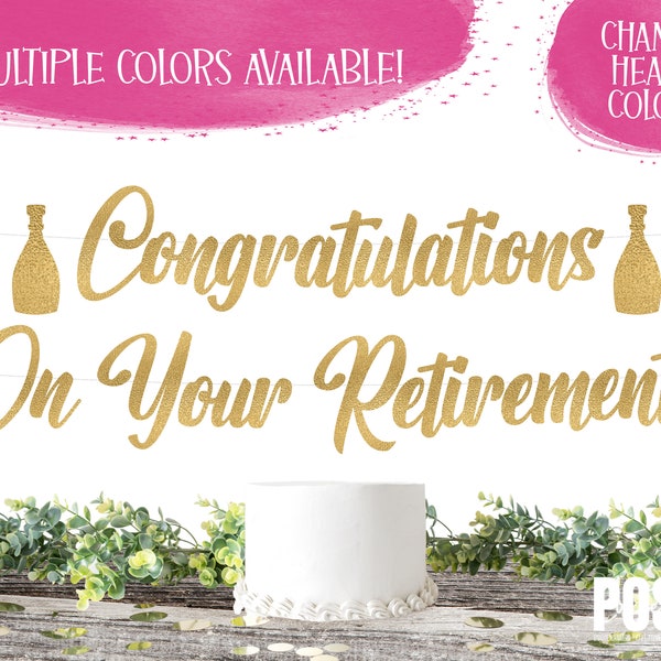 Congratulations on Your Retirement Sign - Etsy