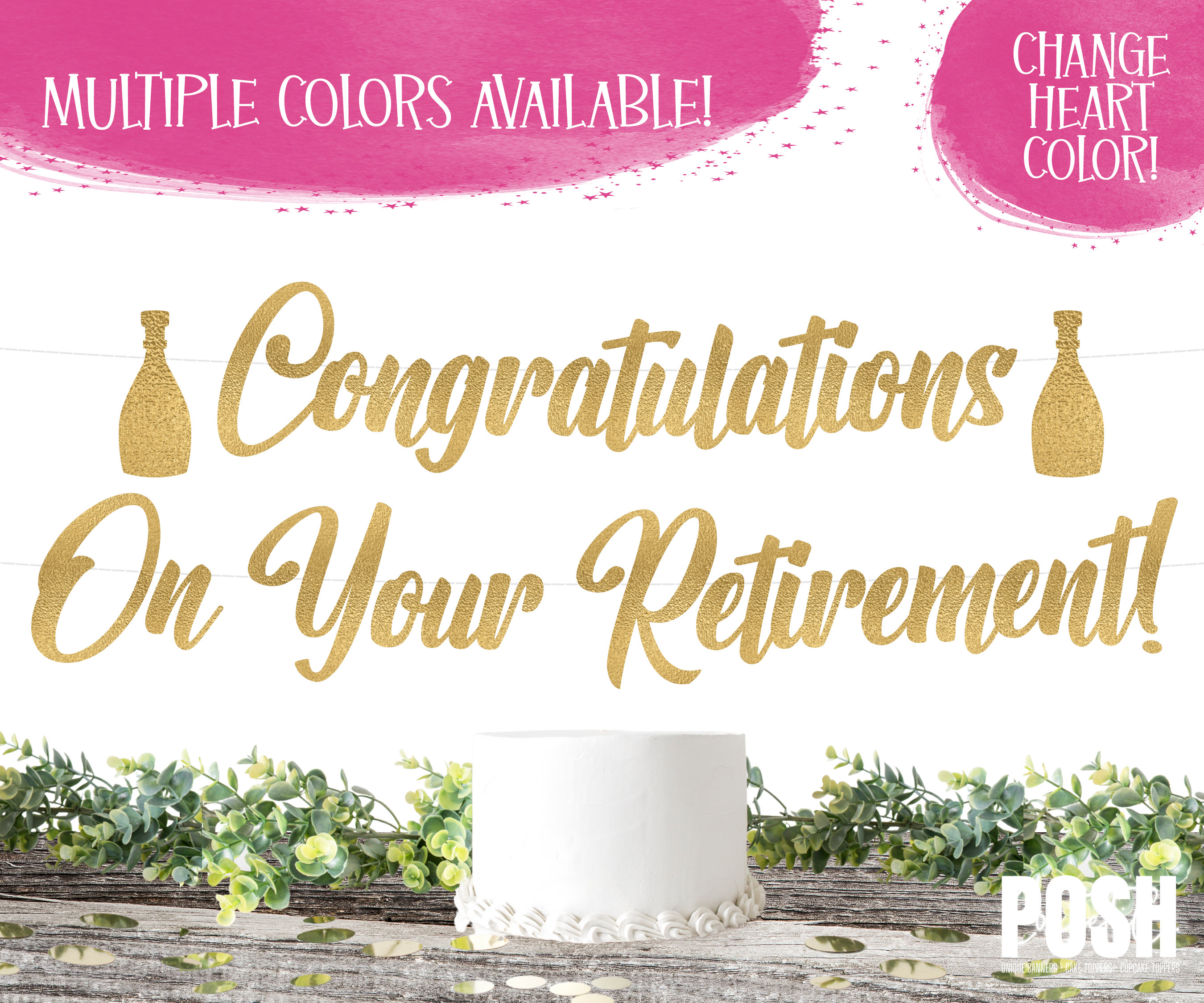 Congratulations On Your Retirement Banner