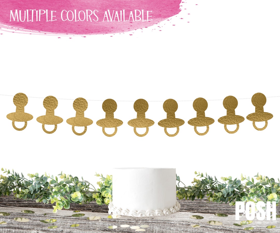 PACIFIER GARLAND Pacifier, Baby Shower Garland, Baby Shower Decor ...