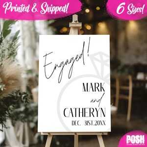 PERSONALIZED WELCOME SIGN Engagement Sign, Engagement Party Sign ...