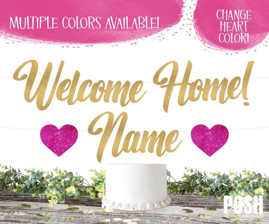 NEW DESIGN Welcome Home, Welcome Back, Welcome Home Banner, Welcome ...