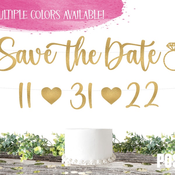 Save the Date Banner - Etsy