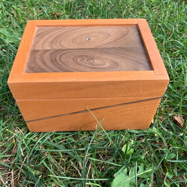 Mahogany Jewelry Box - Etsy