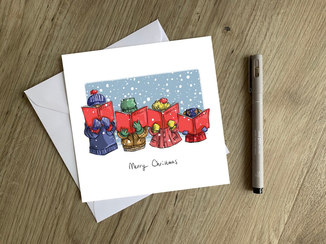 Carol Singers Christmas Card - Christmas Cards - Unique and Original ...