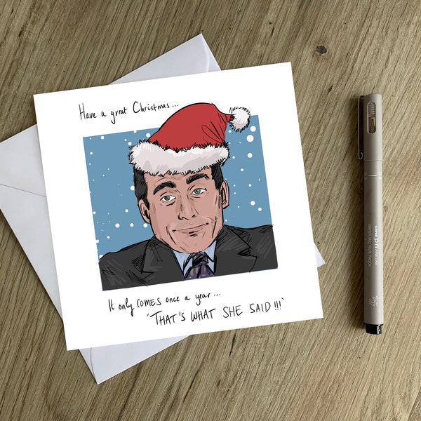 The Office Christmas Card - Etsy