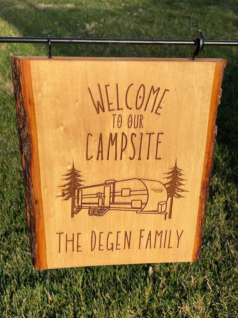 Personalized Campsite Sign - Etsy