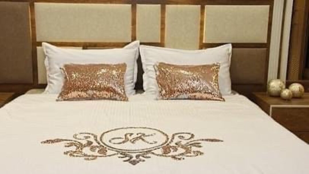 Sequins Handmade Bedding Set, Exclusive Wedding Gift, Royal Sequins ...
