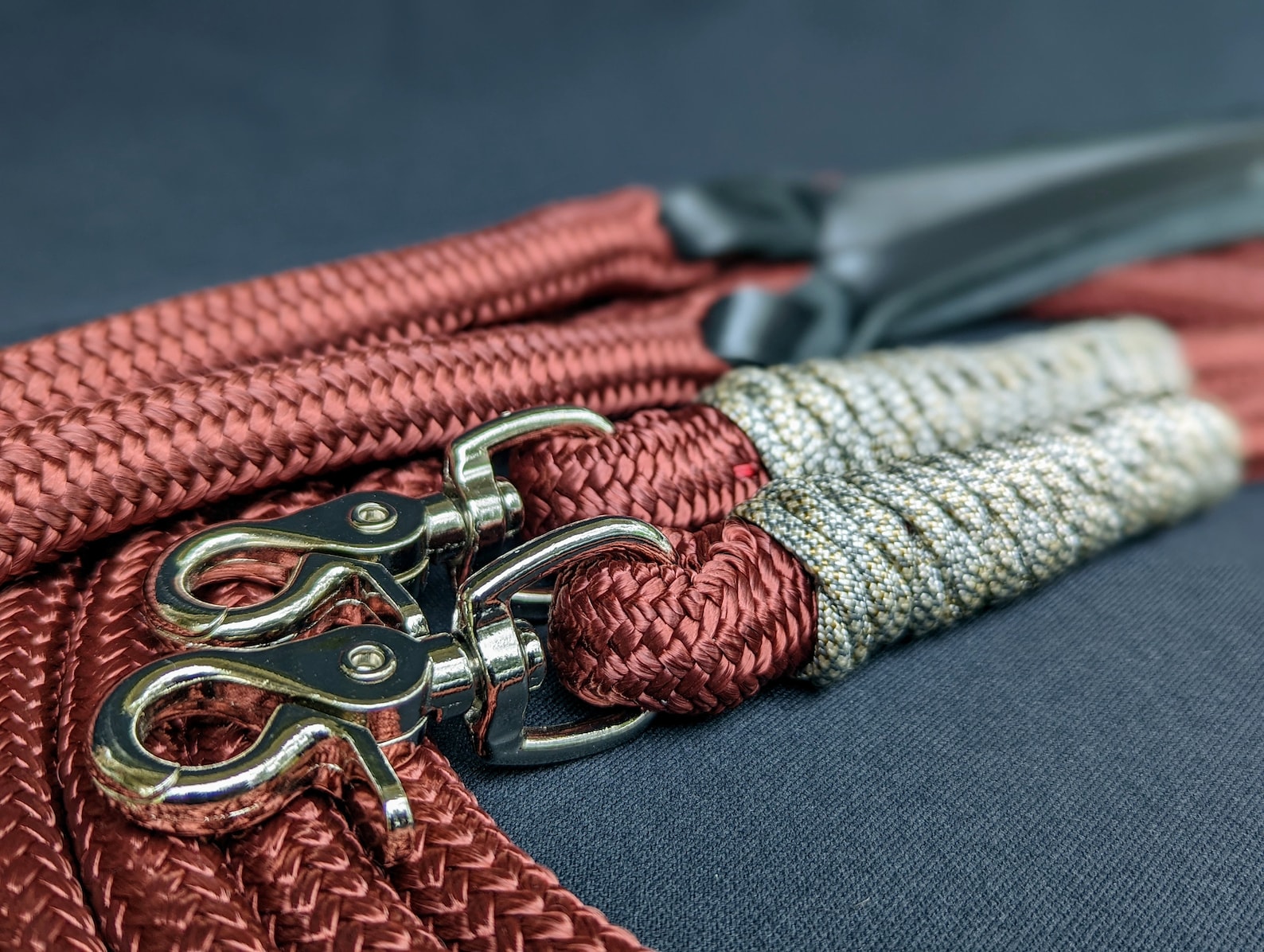 SPLIT REINS With PARACORD Rope Reins Double Braided Nylon - Etsy