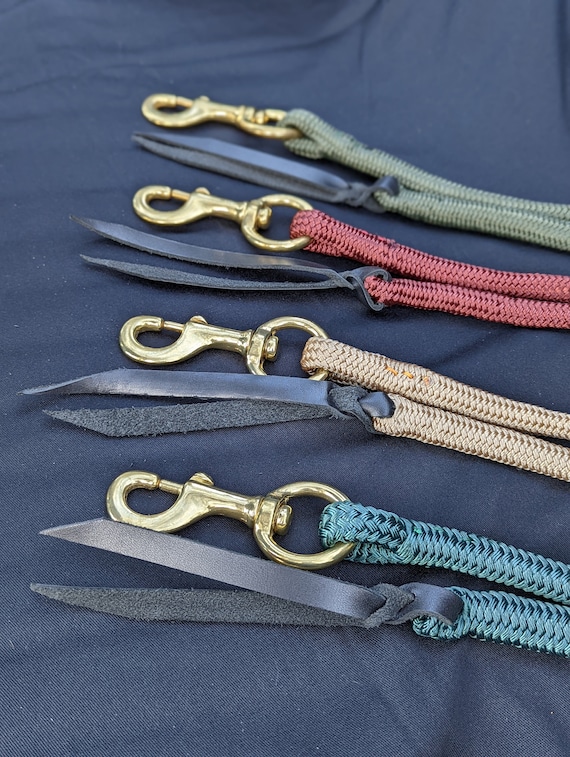LEAD ROPE With PARACORD Wrap 6ft 22ft Custom Double Braided - Etsy