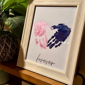 Printable Kids Heart Handprint Craft Keepsake | .PDF Instant Download ...