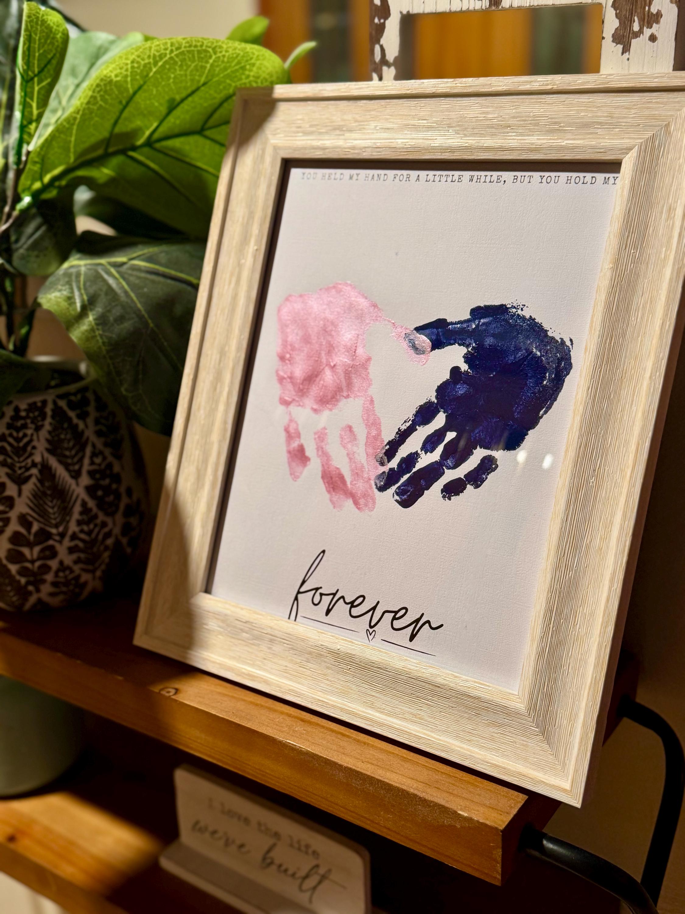 Printable Kids Heart Handprint Craft Keepsake | .PDF Instant Download ...