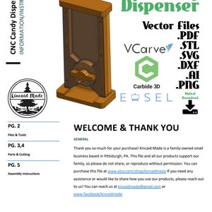 Digital Candy Dispenser Blueprints | Vector Files for CNC & Engraving ...