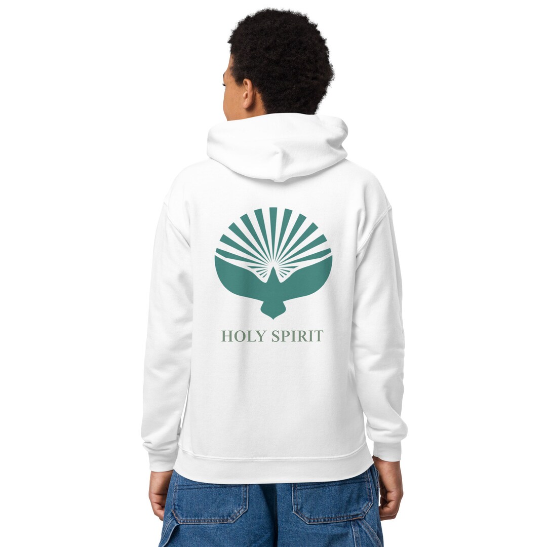 Embroidered Youths Holy Spirit Dove Symbol Unisex Heavy Blend Hoodie ...