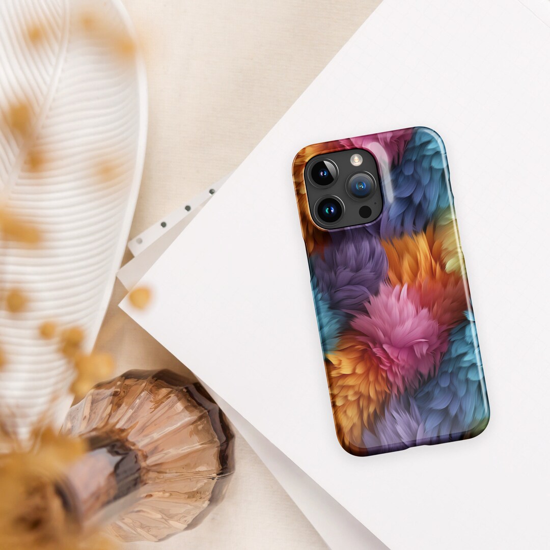 Colourful Rainbow Fun Furry Design Snap Case for Iphone® | Gift Idea - Etsy