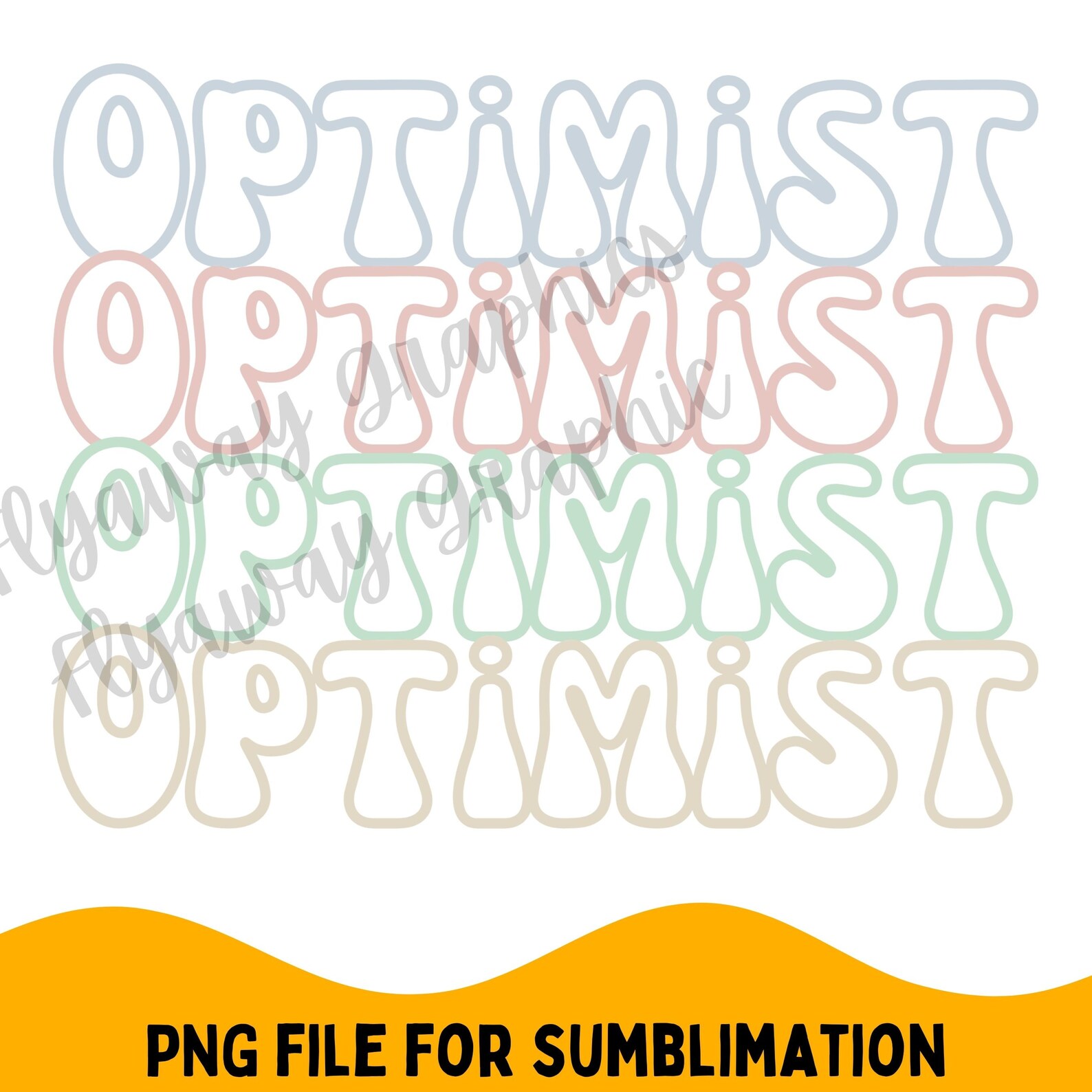 Optimist PNG | Optimist Sweatshirt Design | Retro Font PNG | Pastel PNG ...