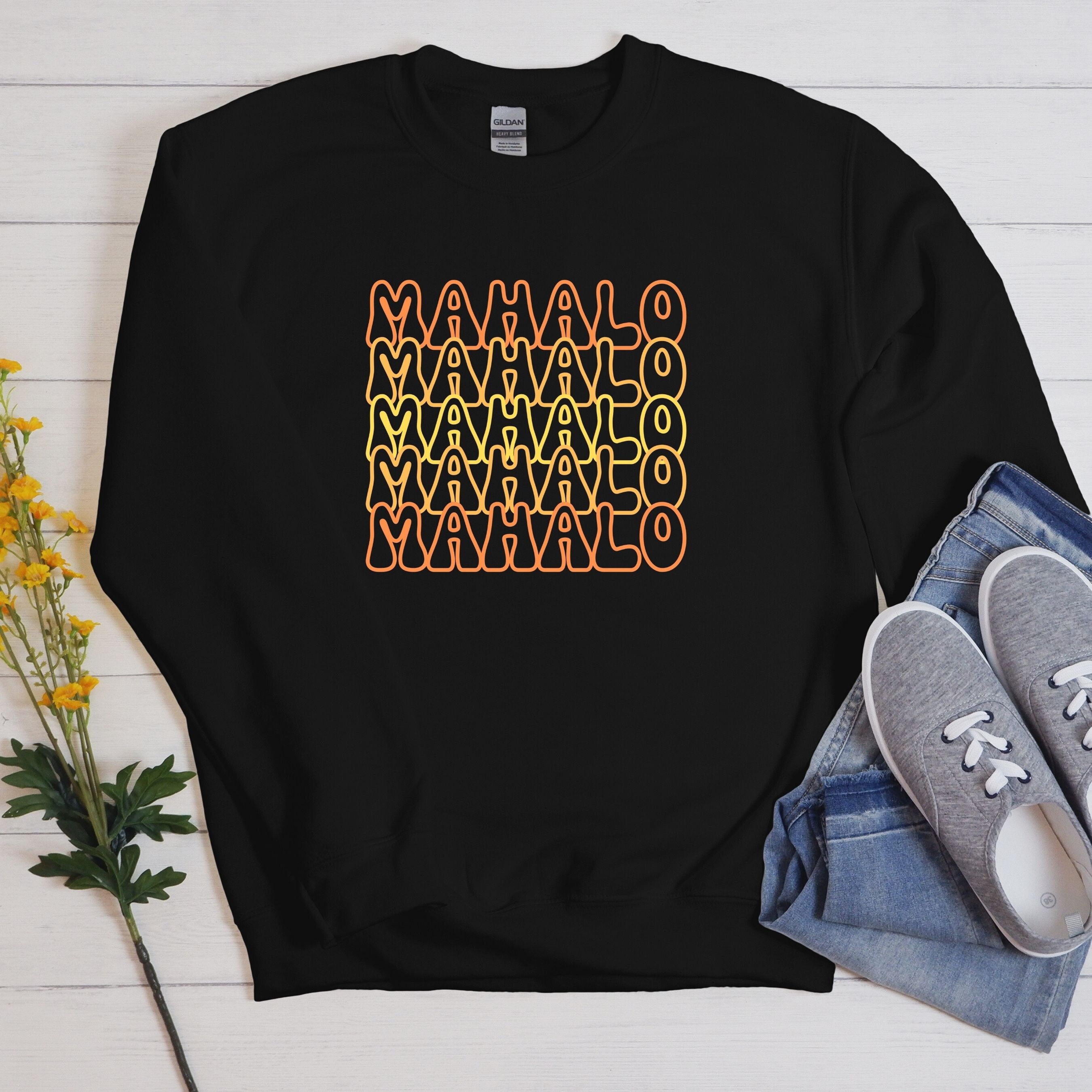 Mahalo PNG | Mahalo Stickers Design | Retro Font PNG - Etsy