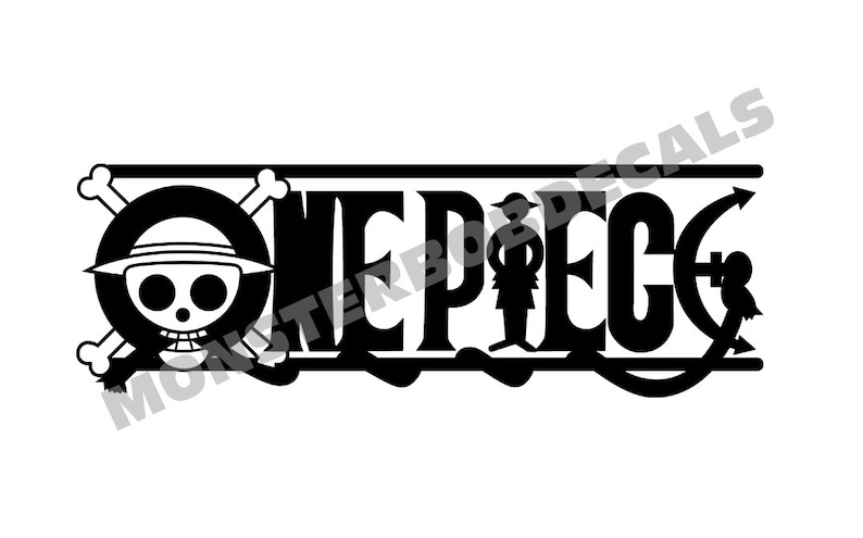 Pirate Logo Vinyl Decal Anime Straw Hat Luffy - Etsy UK