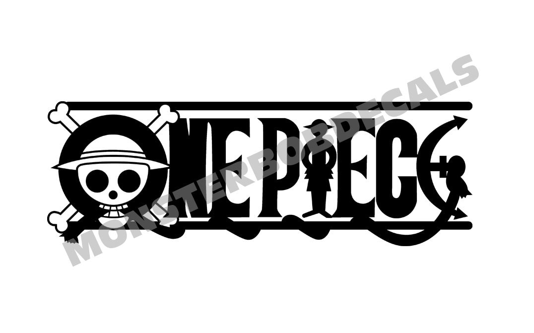 Pirate Logo Vinyl Decal Anime Straw Hat Luffy - Etsy