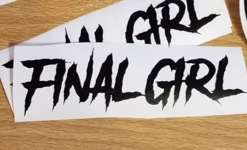 Final Girl Vinyl Decal, Horror Movies, Slashers - Etsy