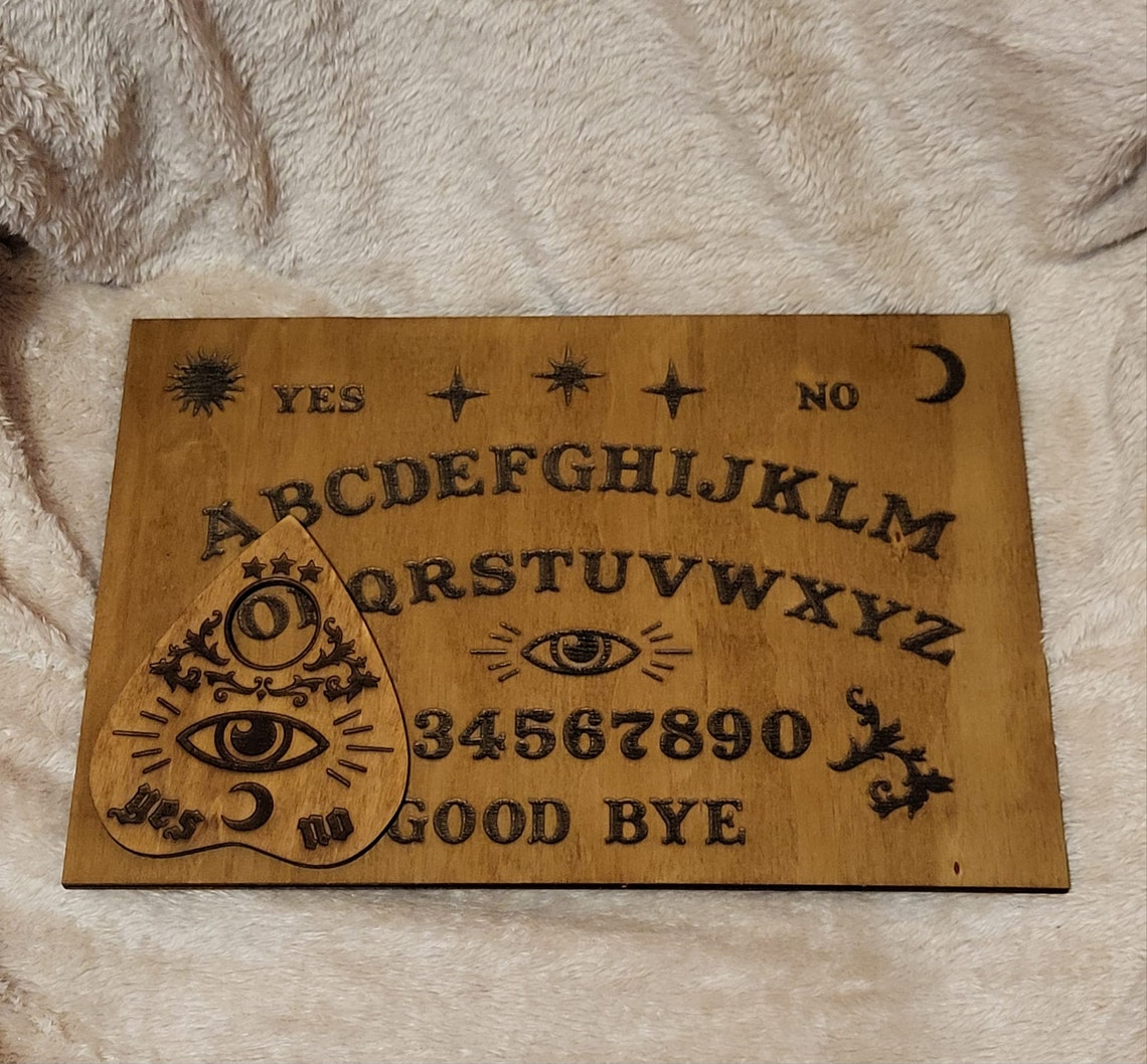 Spirit Ouija Board Set Wood Laser Engraved Witch Board - Etsy