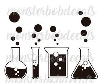 Beakers Clipart, Beakers Png, Watercolor Beakers, Beakers, Science Lab ...
