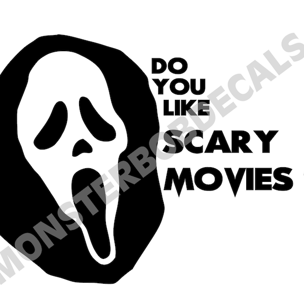 Ghostface Window Decal - Etsy