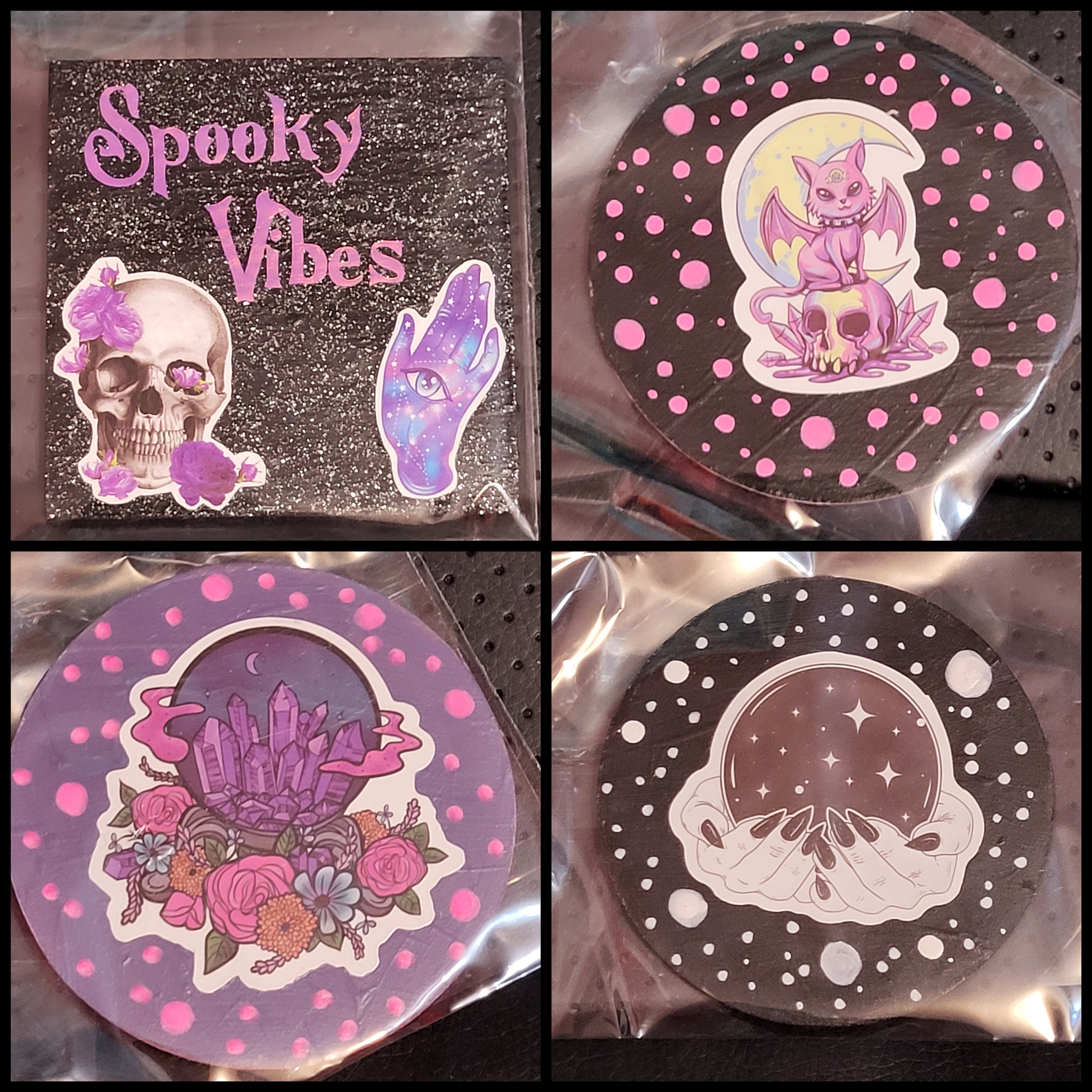 Witch Horror Movie Magnets Moth Crystals Spooky - Etsy