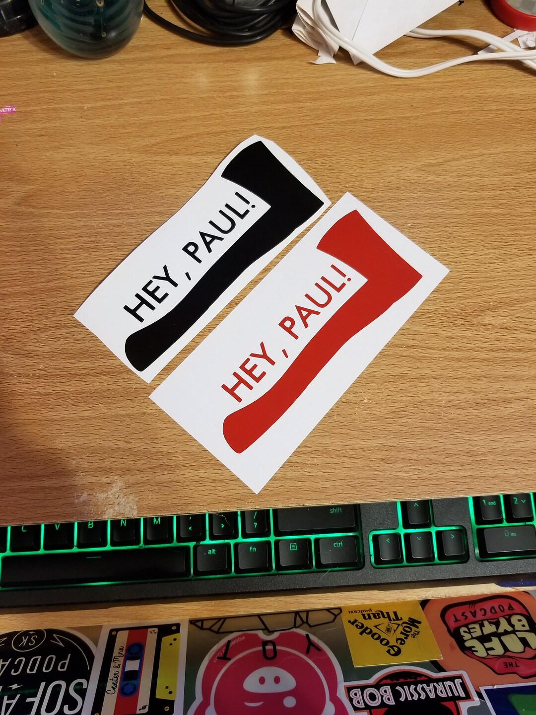 Hey Paul American Psycho Axe Vinyl Decal Horror Movies Slashers
