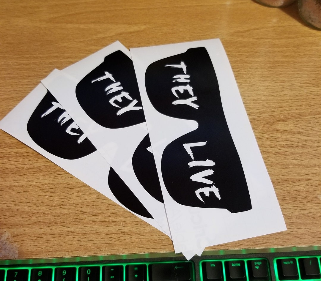 They Live Movie Glasses Vinyl Decal, Horror Movies, Slashers - Etsy