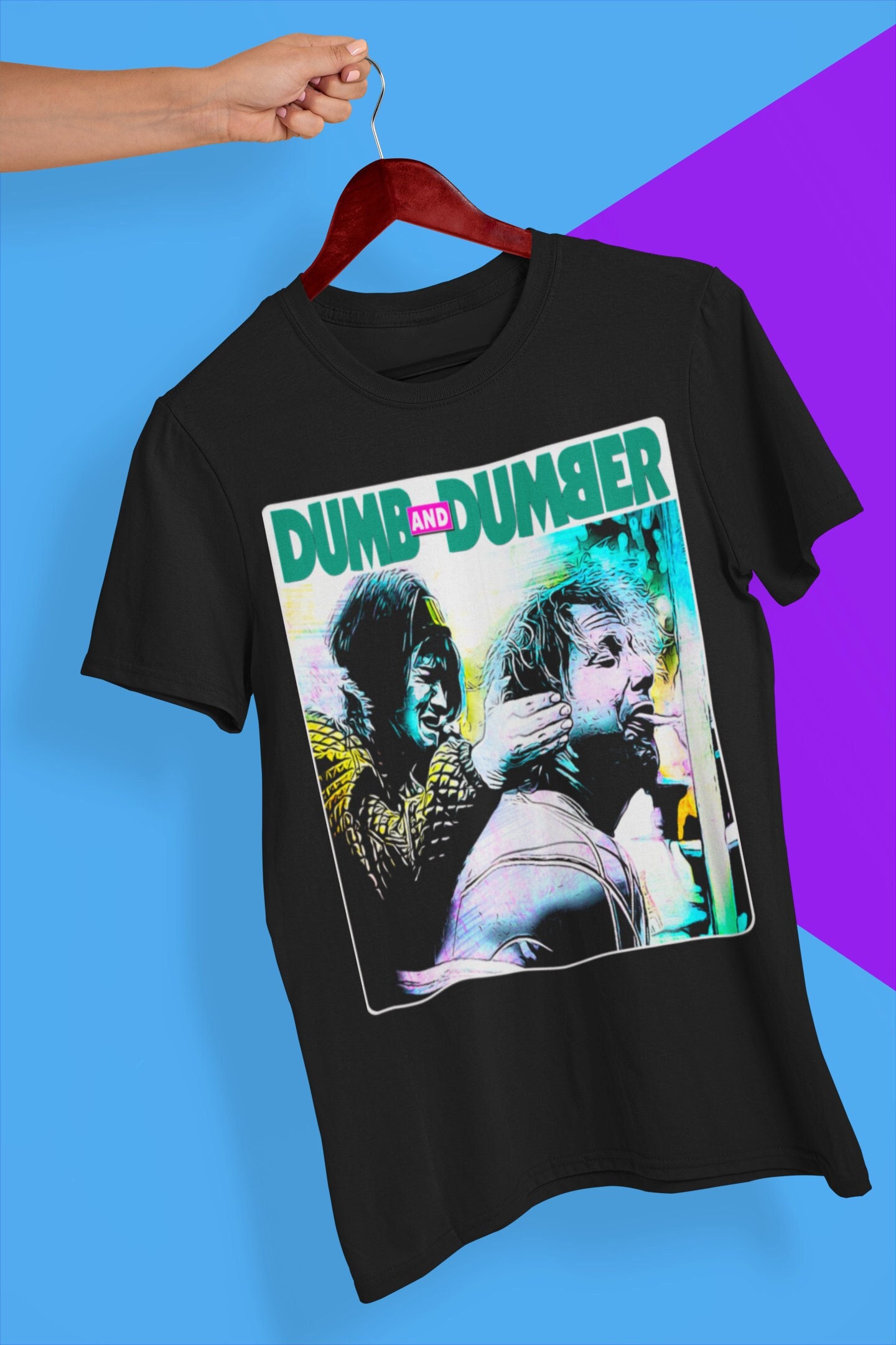 Dumb and Dumber Soft T-Shirt, Dumb and Dumber Movie Poster T Shirt sold ...