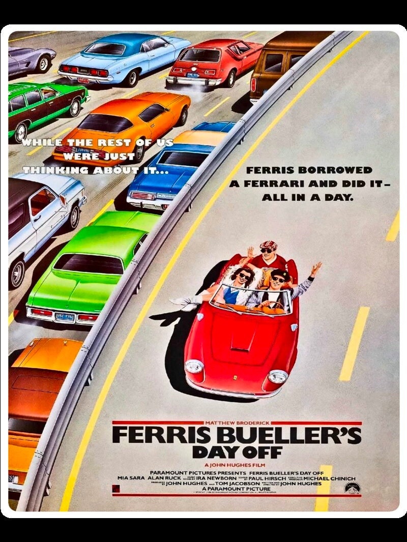 Ferris Bueller's Day Off Movie Soft T-Shirt, Ferris Bueller Poster T ...