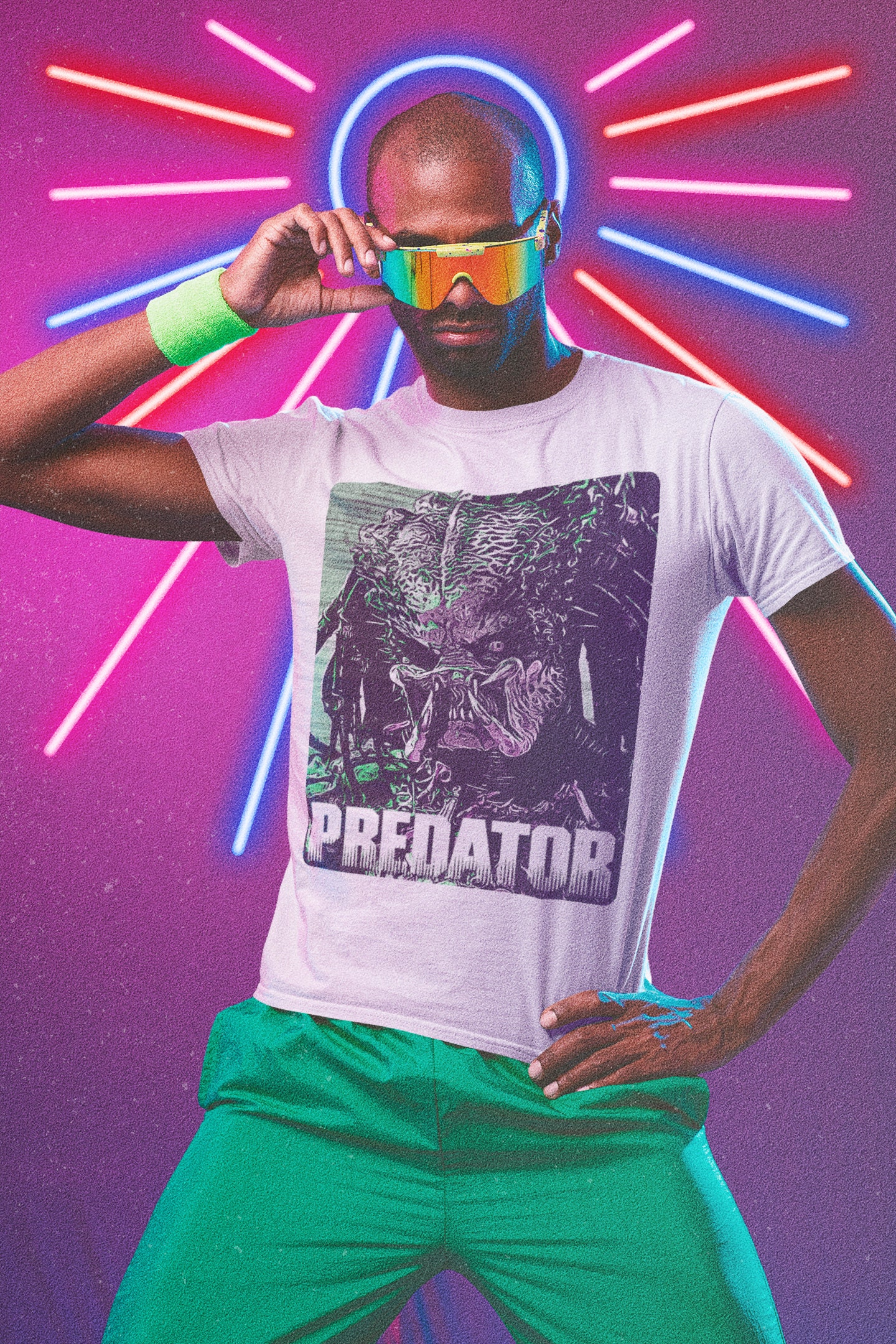 The Predator Soft T-Shirt, Predator Movie Poster Shirt, 80s Movie ...