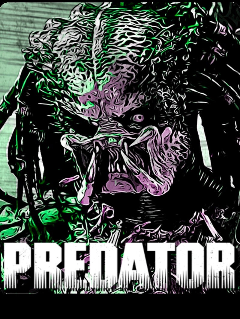 The Predator Soft T-Shirt, Predator Movie Poster Shirt, 80s Movie ...