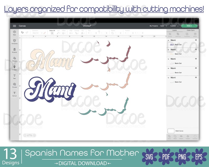 Retro Spanish Names for Mother Svg Bundle | Hispanic Mothers Day Design ...