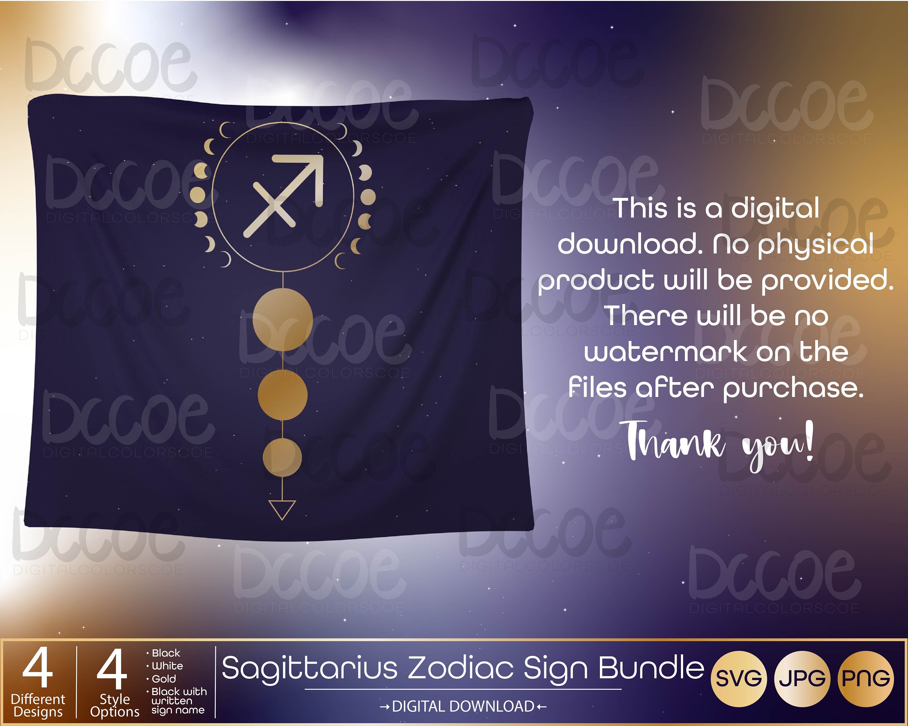 Sagittarius Zodiac Sign Bundle Svg Celestial Svg Astrology - Etsy