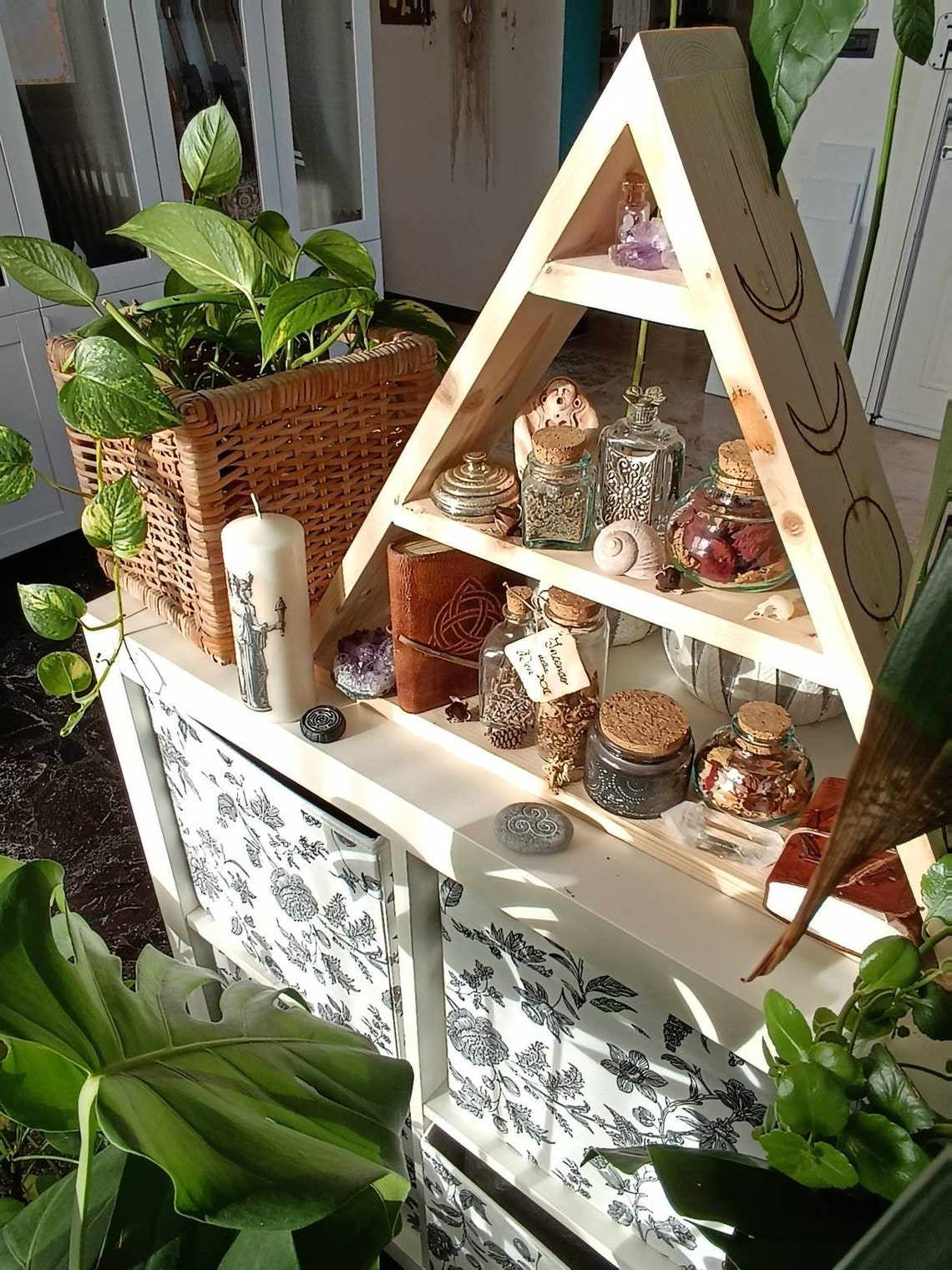 Triangular Wooden Shelving, Triangle in Wood, Wooden Shelving - Etsy