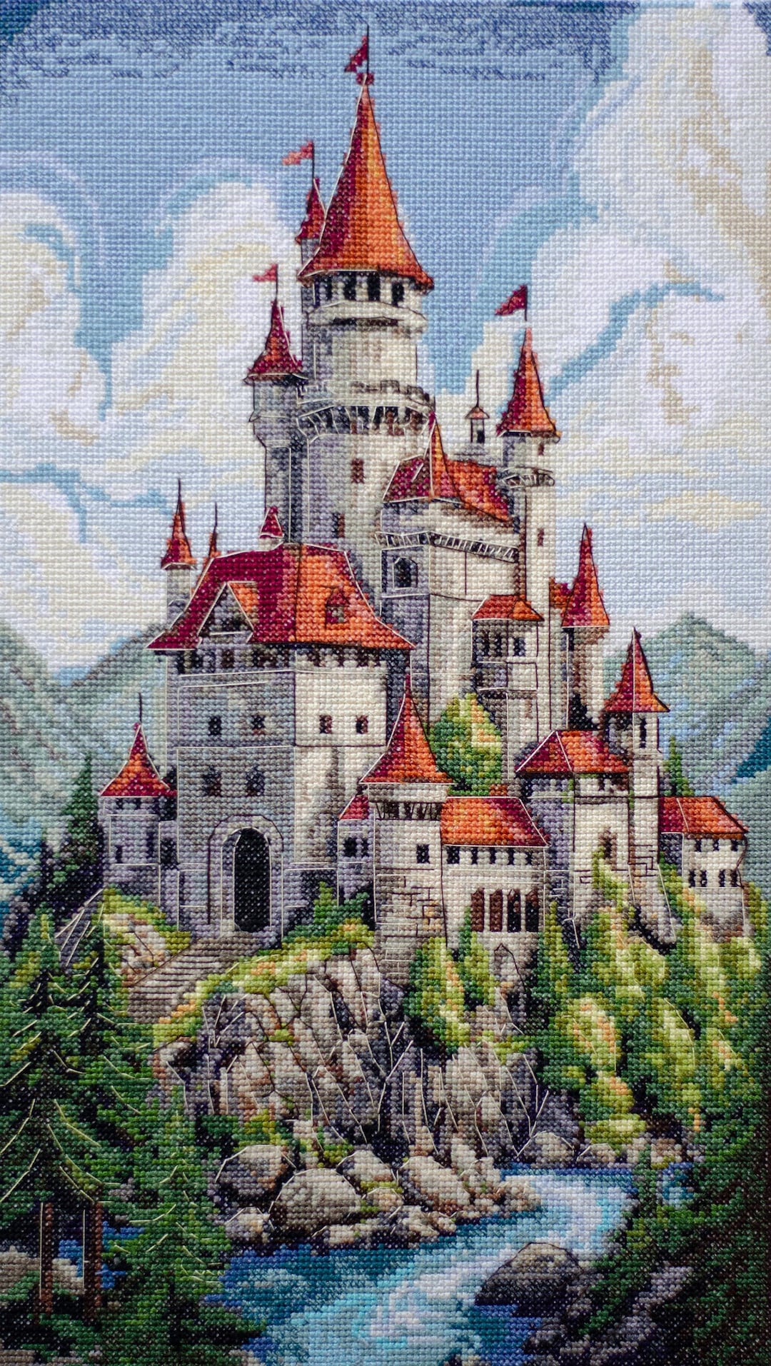 Counted Cross Stitch Kit Castle Fairytale Design DIY Embroidery - Etsy