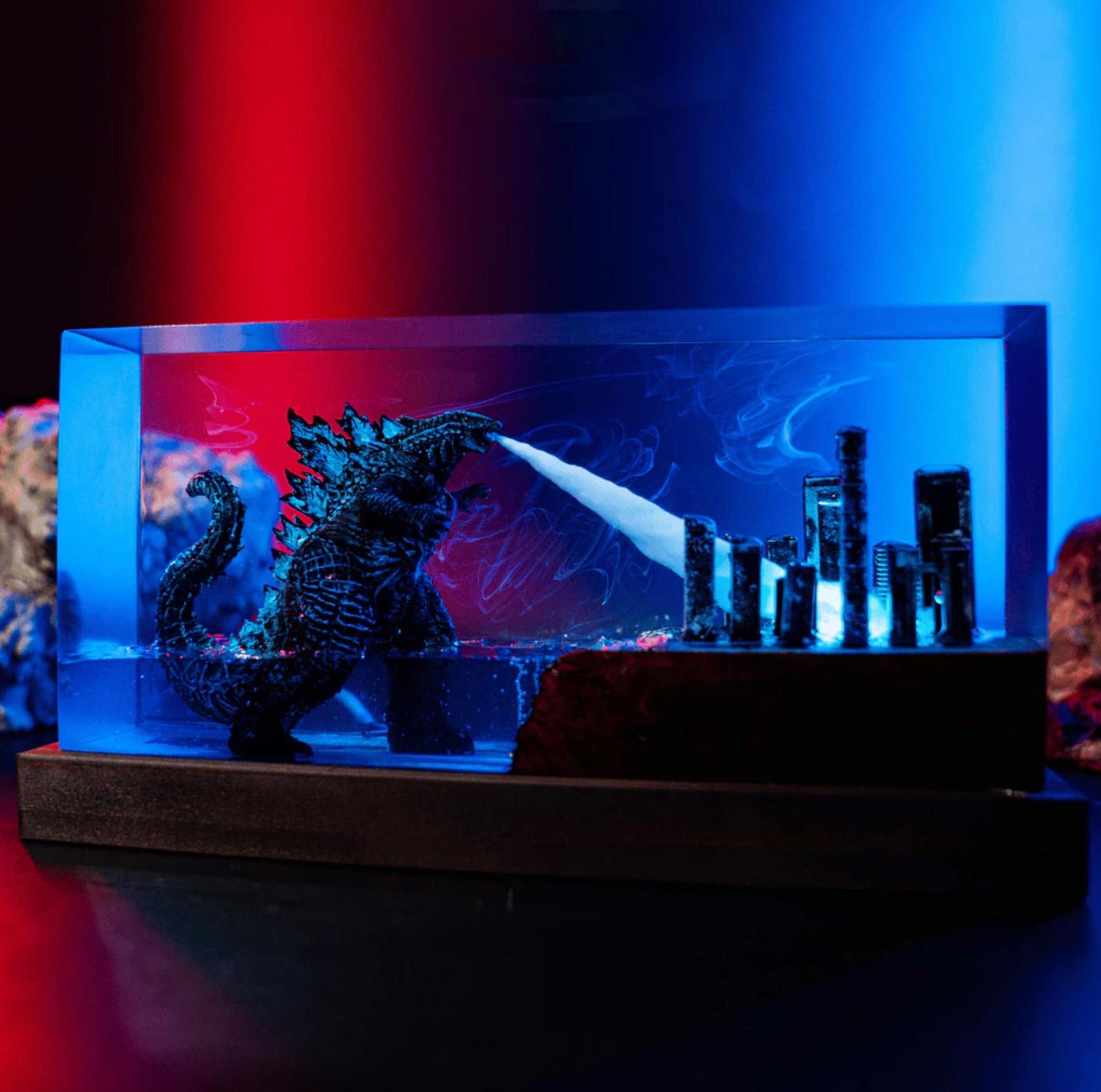 Monster Resin Lamp,diorama Resin Epoxy,custom Night Light,handmade ...