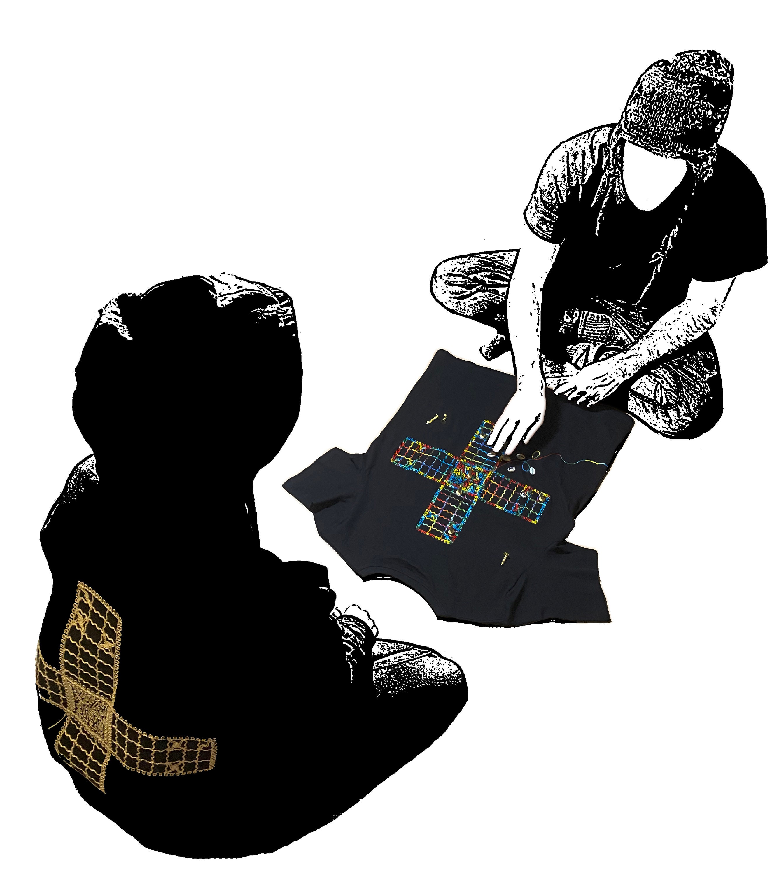 100% Cotton Unisex Embroidered Harem Pants + Board Game - Barjees - - Etsy