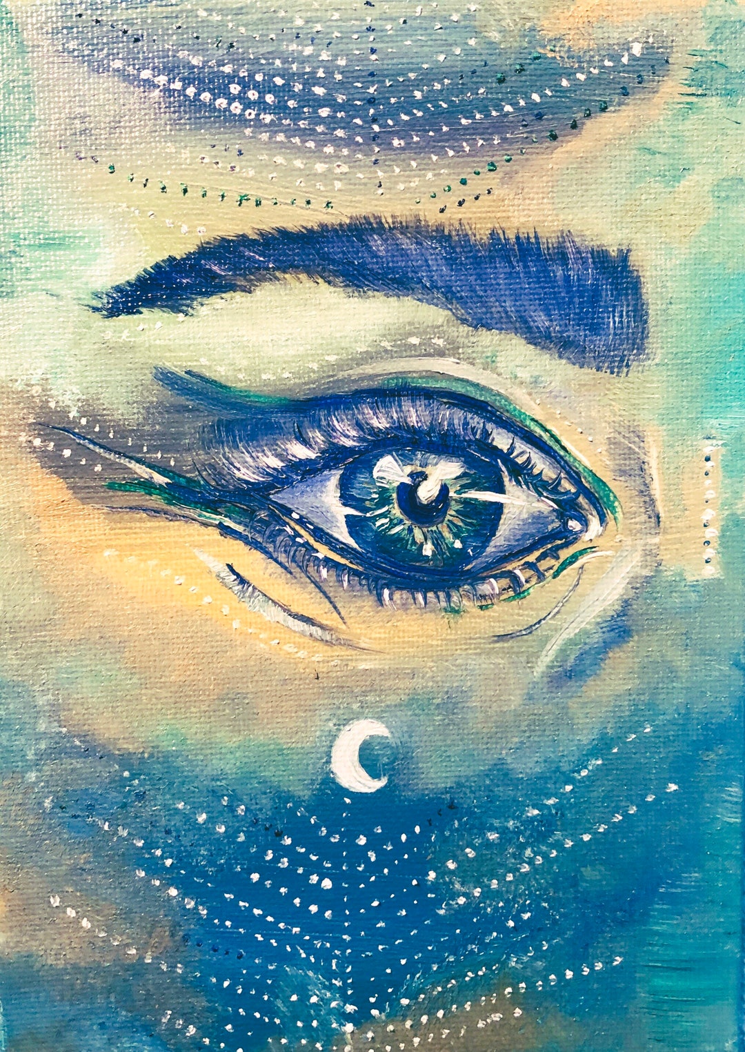 The Enchanted Eye Print - Etsy