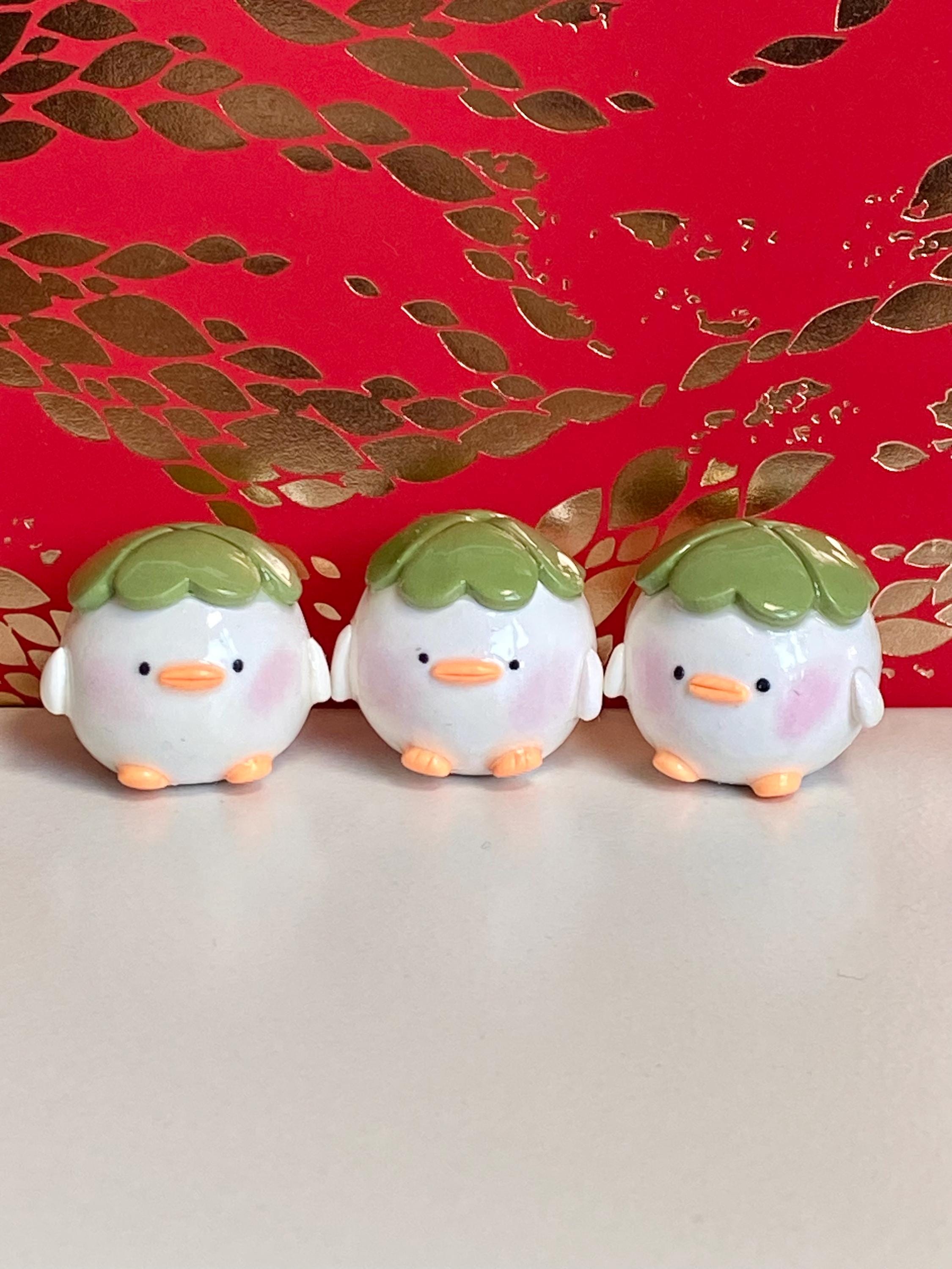 Lucky Charm Clover Duck: Coco Desk Friends Desk Buddy Cute Duck Clay ...