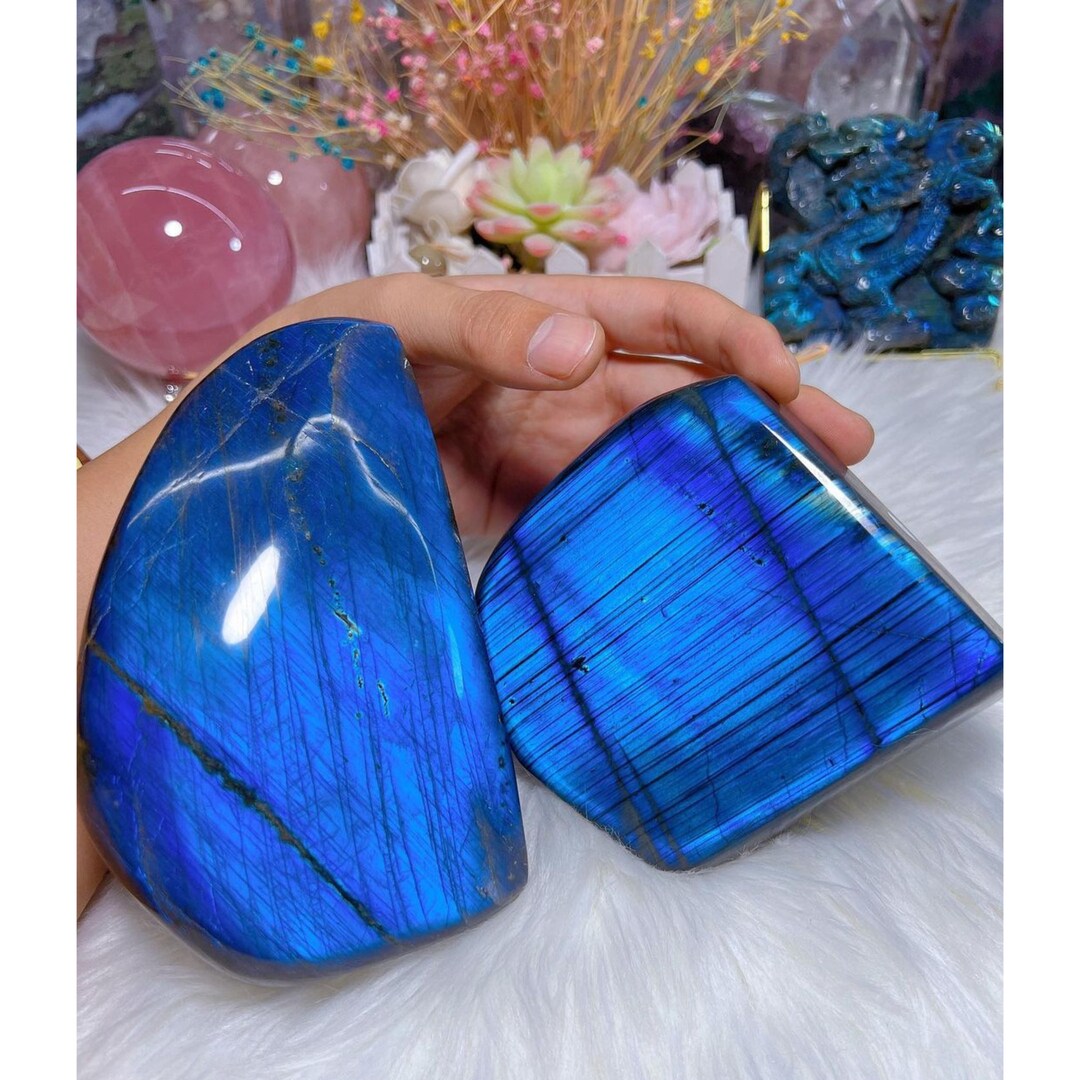Large Strong Flashy Devil Blue Labradorite Freeform - Etsy