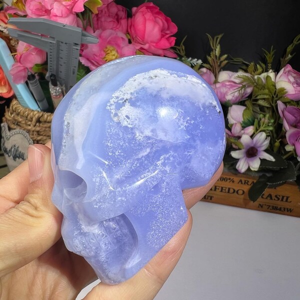 Luna Blue Agate Head - Etsy