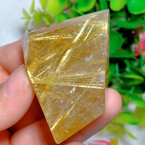 Star Golden Rutile Quartz Freeform, Jewelrylous Natural Rutilated ...