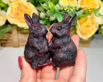 Bunny Crystal Carving - Etsy