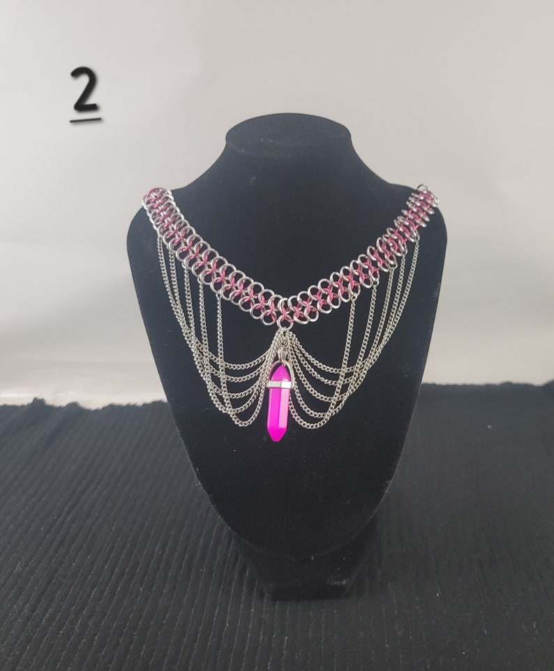 4 in to 1 Chainmail Choker - Etsy