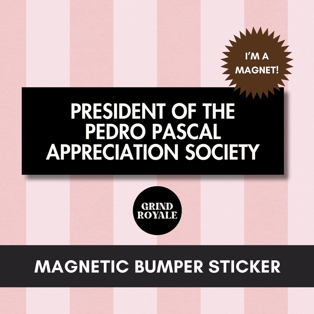 Pedro Pascal Bumper Sticker,funny Bumper Sticker Magnet,bumper Sticker ...