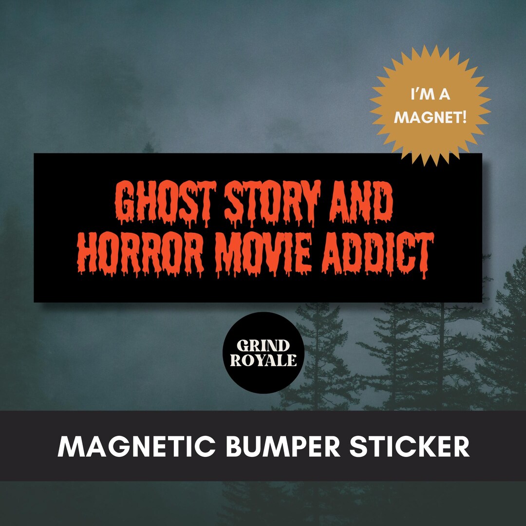 Horror Movie Bumper Car Sticker, Car Magnet Funny, Car Bumper Sticker ...