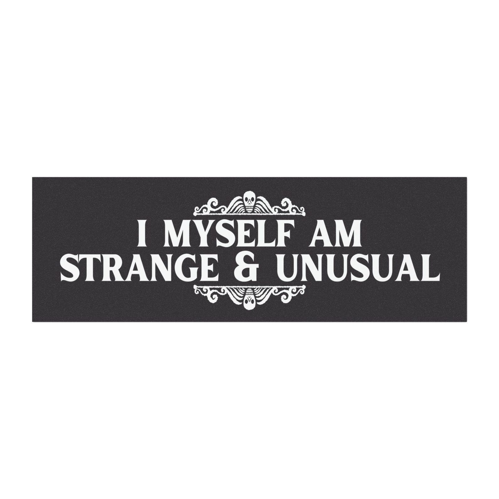 Strange & Unusual Goth Bumper Car Magnet,funny Bumper Sticker Magnet ...